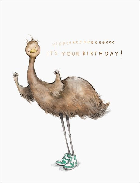 Emu Birthday - Foil Card – Brandland